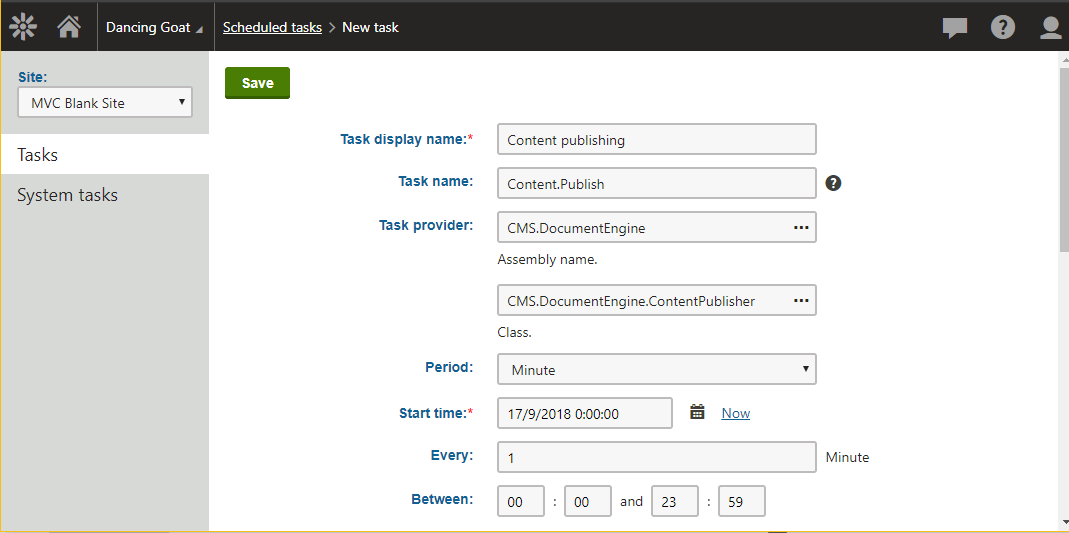 Configure scheduled content publishing for Kentico MVC projects | EXLRT Configure scheduled content publishing for Kentico MVC projects | EXLRT