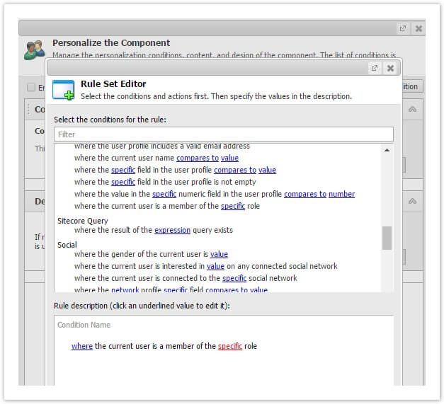 Evaluating inherited security roles with Sitecore conditional rendering ... Evaluating inherited security roles with Sitecore conditional rendering ...