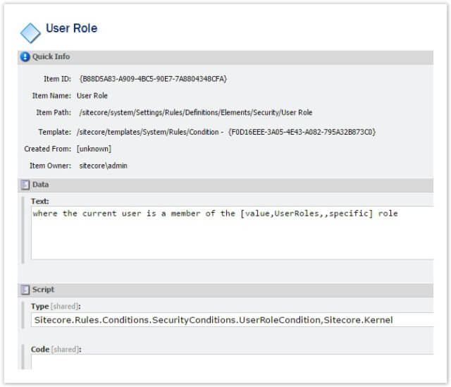 Evaluating inherited security roles with Sitecore conditional rendering ... Evaluating inherited security roles with Sitecore conditional rendering ...